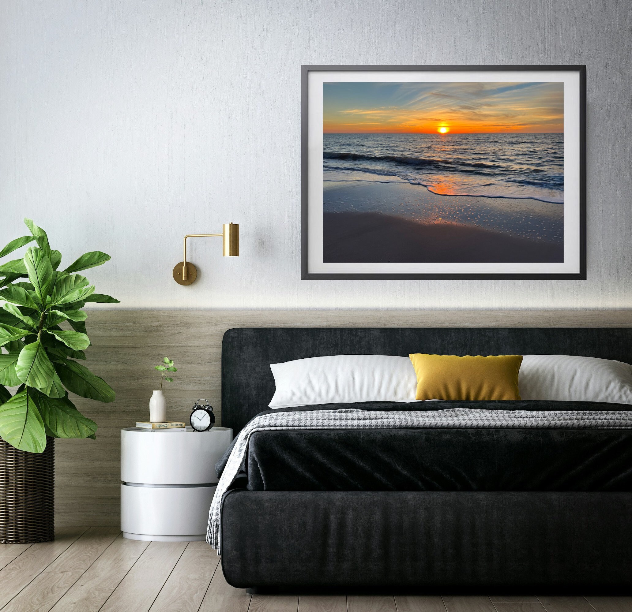 Sunset Ocean Florida Surf Zen Golden Hour Serenity Soft Waves Tranquil ...