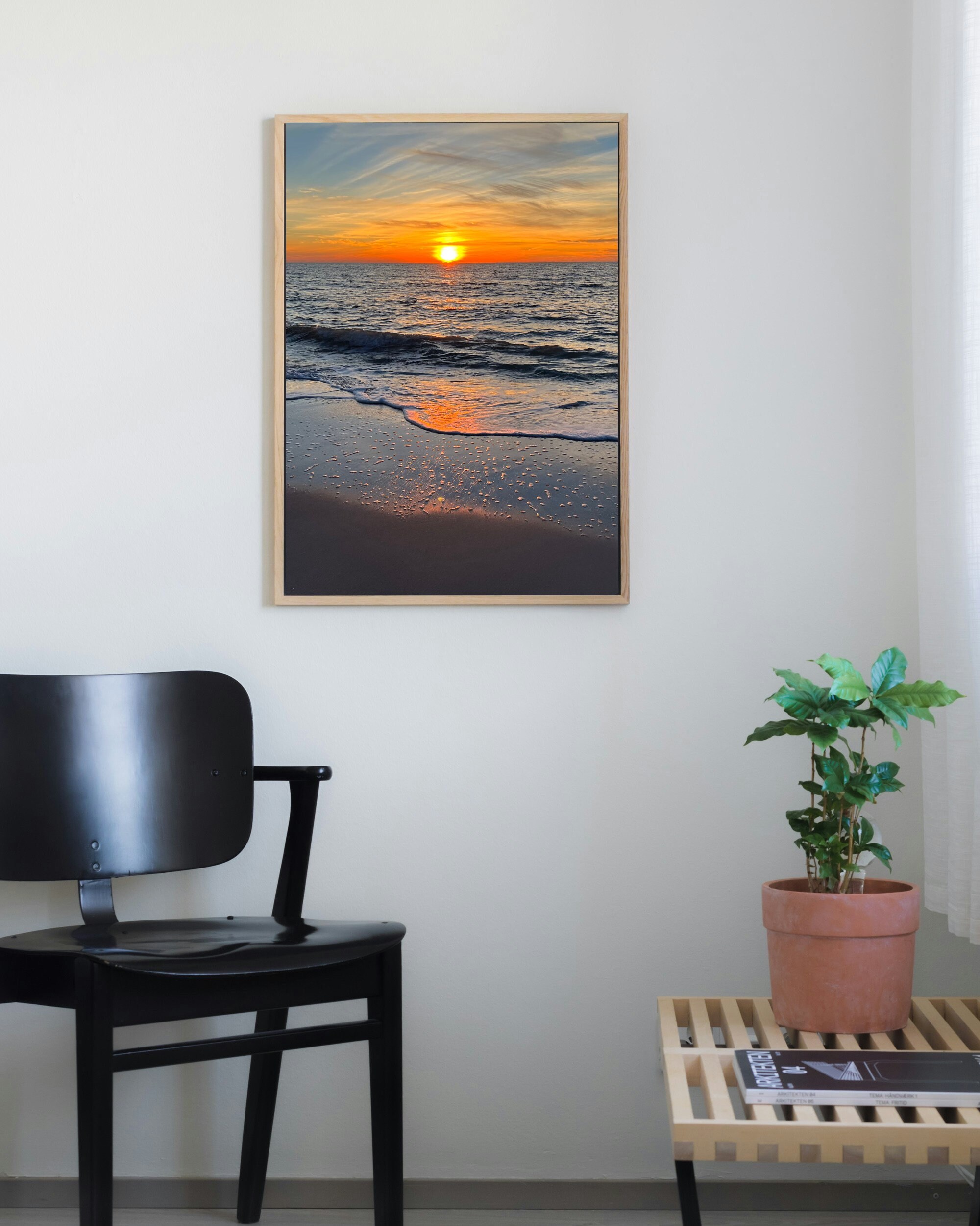 Sunset Ocean Florida Surf Zen Golden Hour Serenity Soft Waves Tranquil ...
