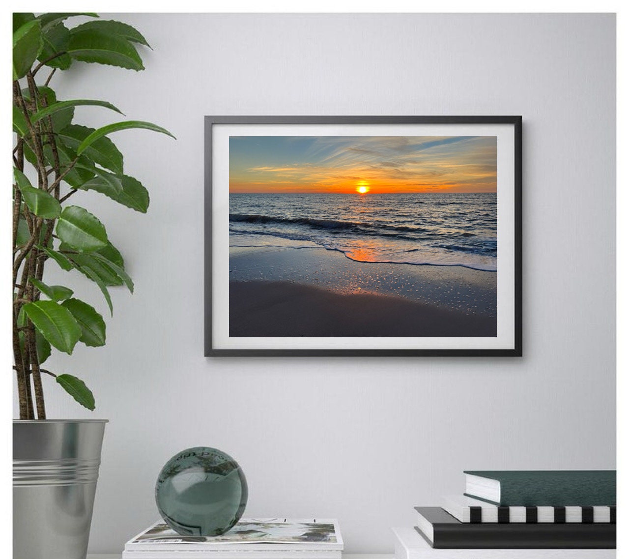Sunset Ocean Florida Surf Zen Golden Hour Serenity Soft Waves Tranquil ...