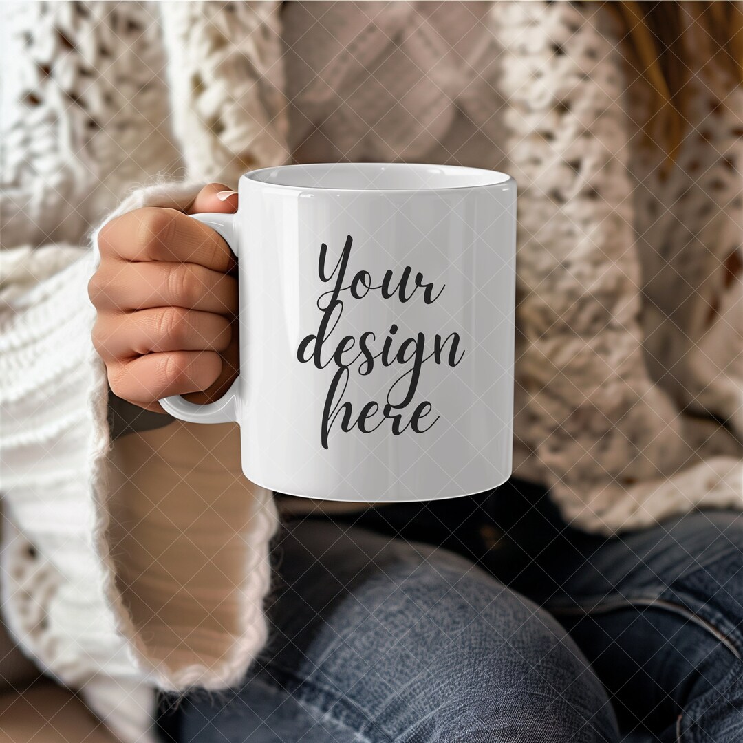 Mug Canva Mockup, Ceramic White Mug Mockup, Coffee Mug Mock Up, Boho ...
