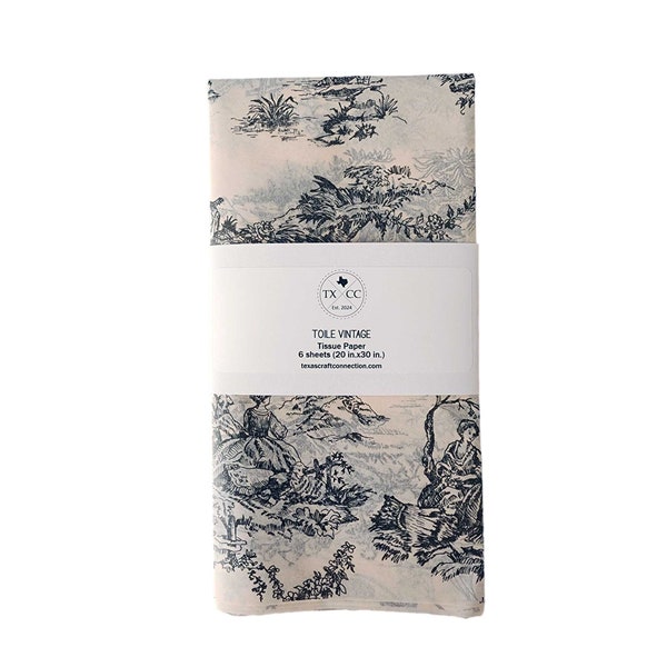 French Toile Paper - Etsy