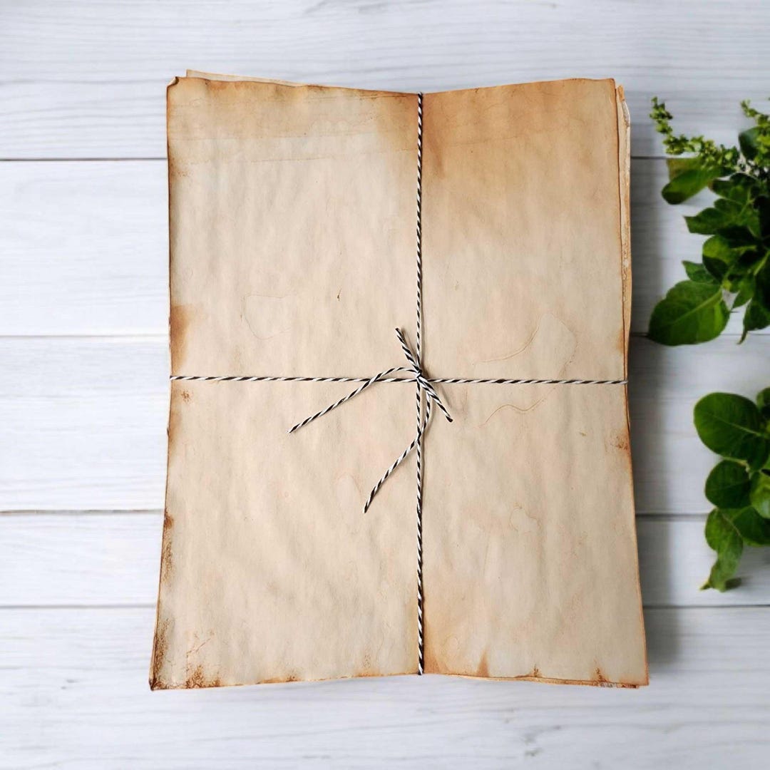 Tea Dyed Paper - 10 Sheets - Etsy