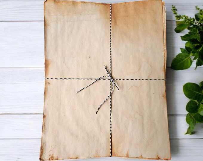 Tea Dyed Paper - 10 Sheets - Etsy