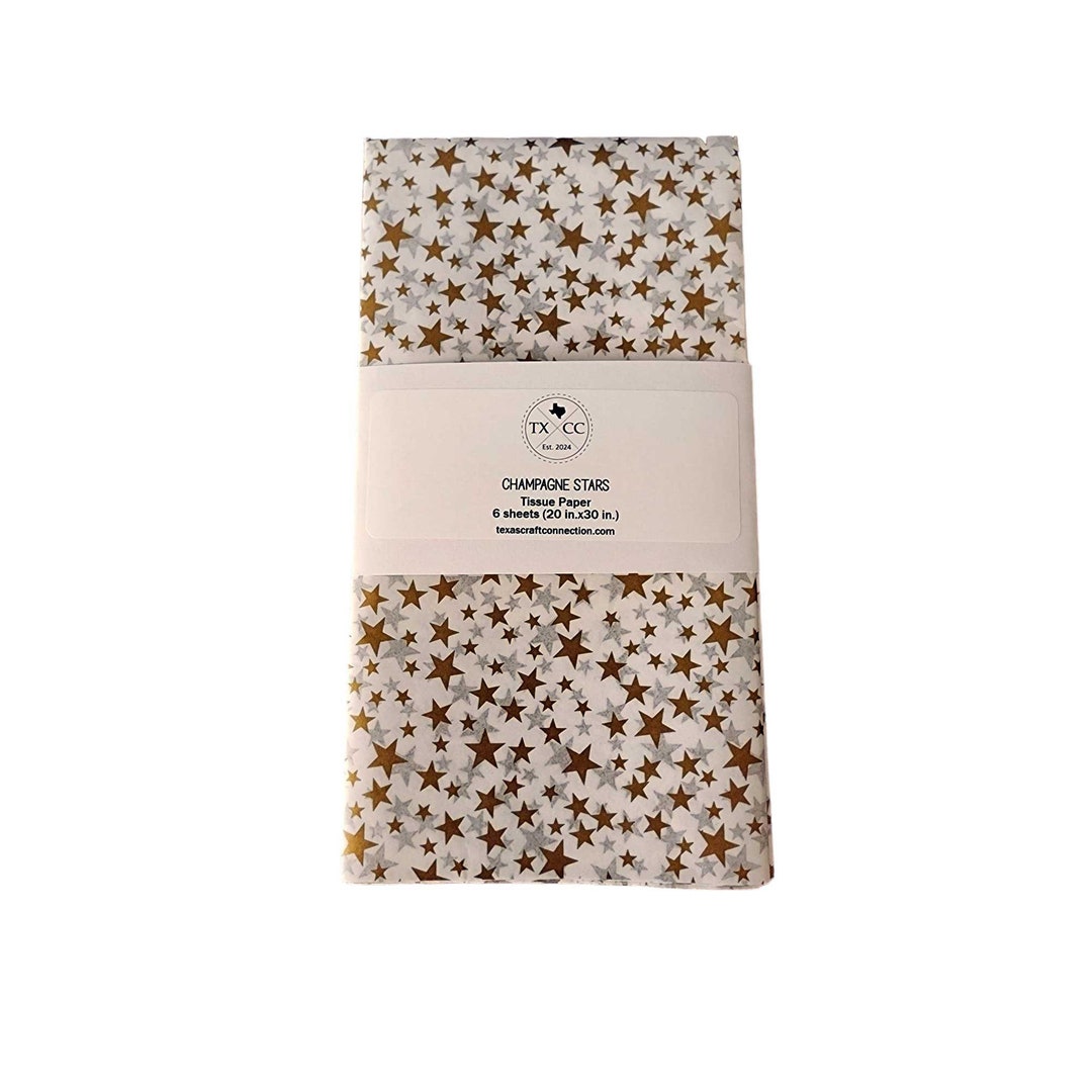 Champagne Stars Tissue Paper / Gold Stars Tissue Paper - Etsy