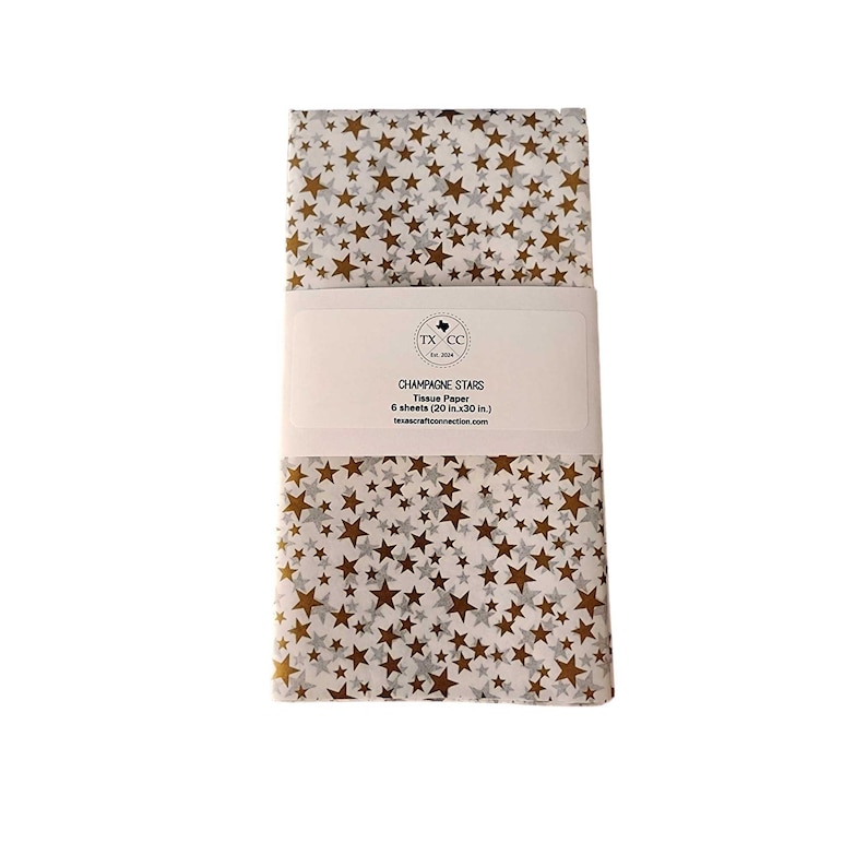 Champagne Stars Tissue Paper / Gold Stars Tissue Paper - Etsy