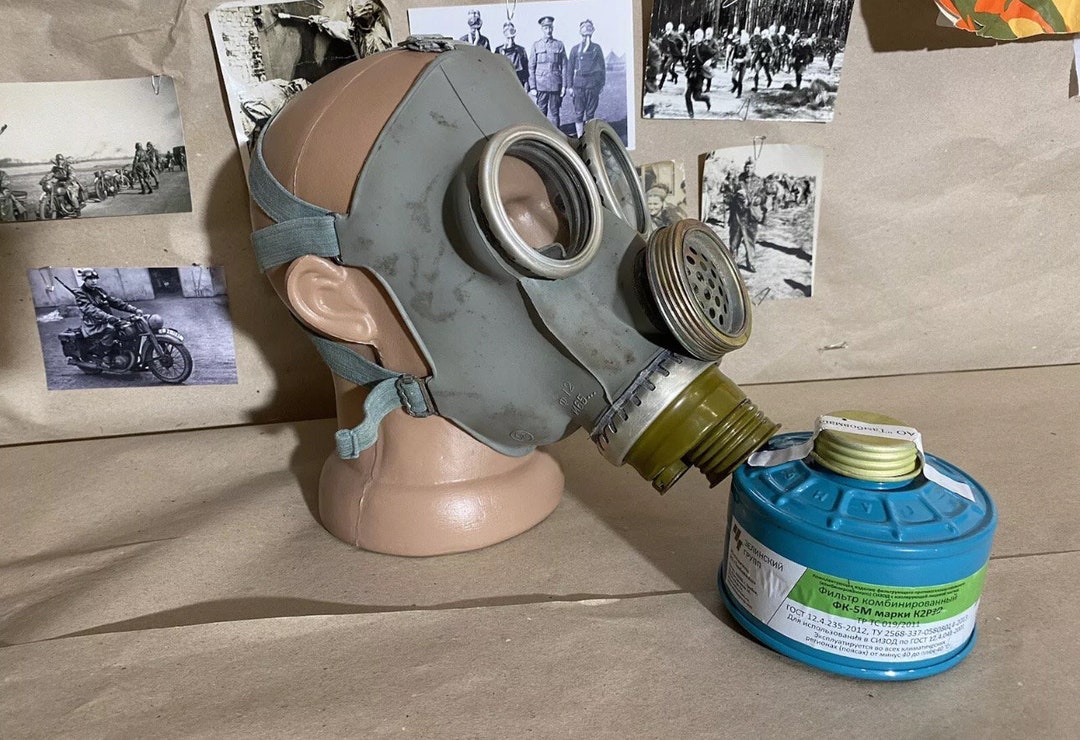 Protection Gas Mask Soviet USSR Vintage Red Army Gas Mask MM-1 1965 ...