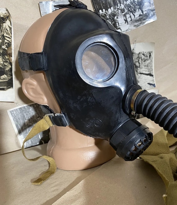 Soviet USSR Military vintage gas mask DP-6M Filter DP… - Gem