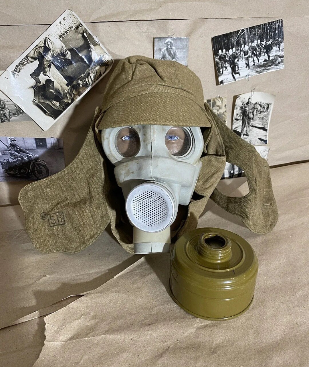 Soviet USSR Military Vintage Protection Gas Mask 1981 PMG NEREKHTA ...