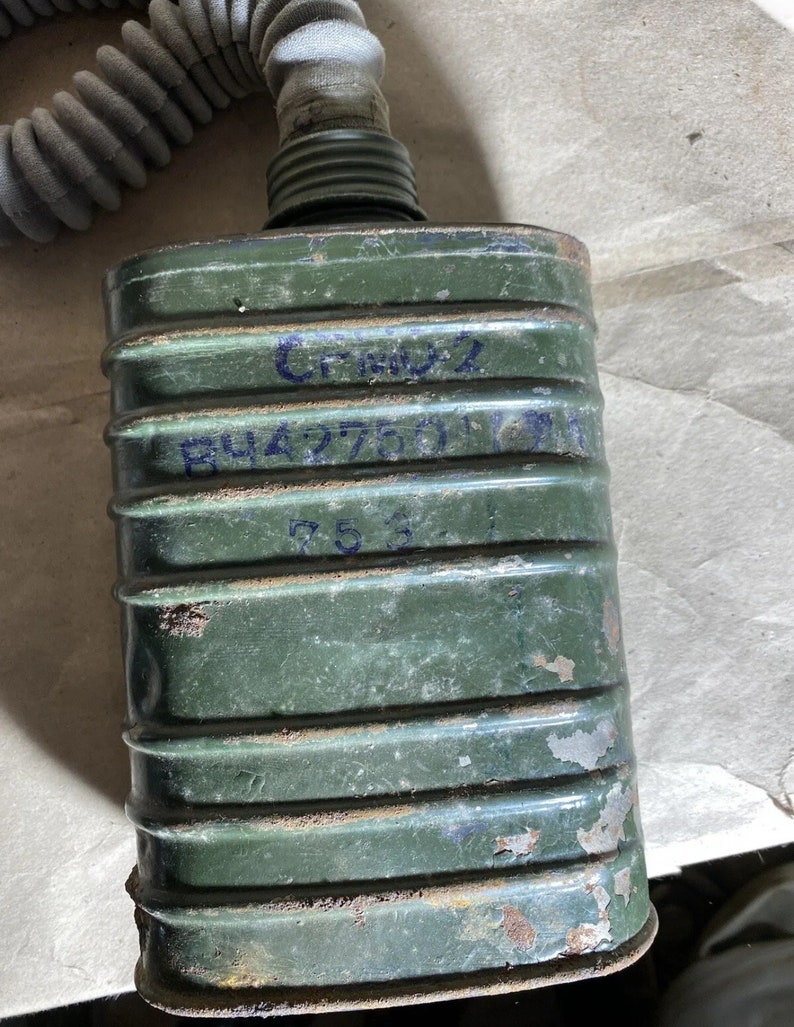 Protection Gas Mask SHM-41 1953 Filter Cp-mo-2 Size 2 Soviet Vintage ...