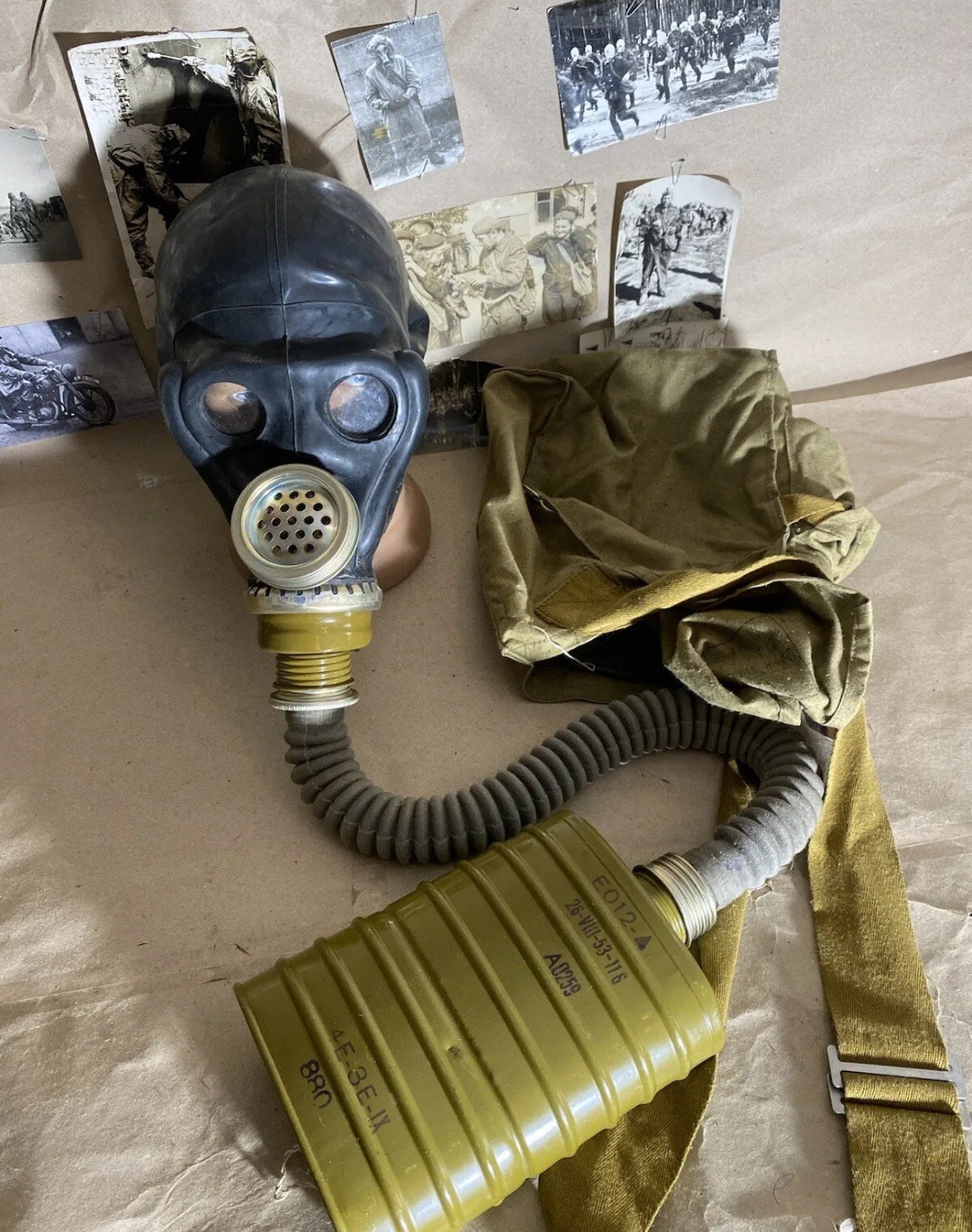 Original Rare Gas Mask 1989 Size 1 SHMS RSH-4 Eo-12 Soviet USSR ...