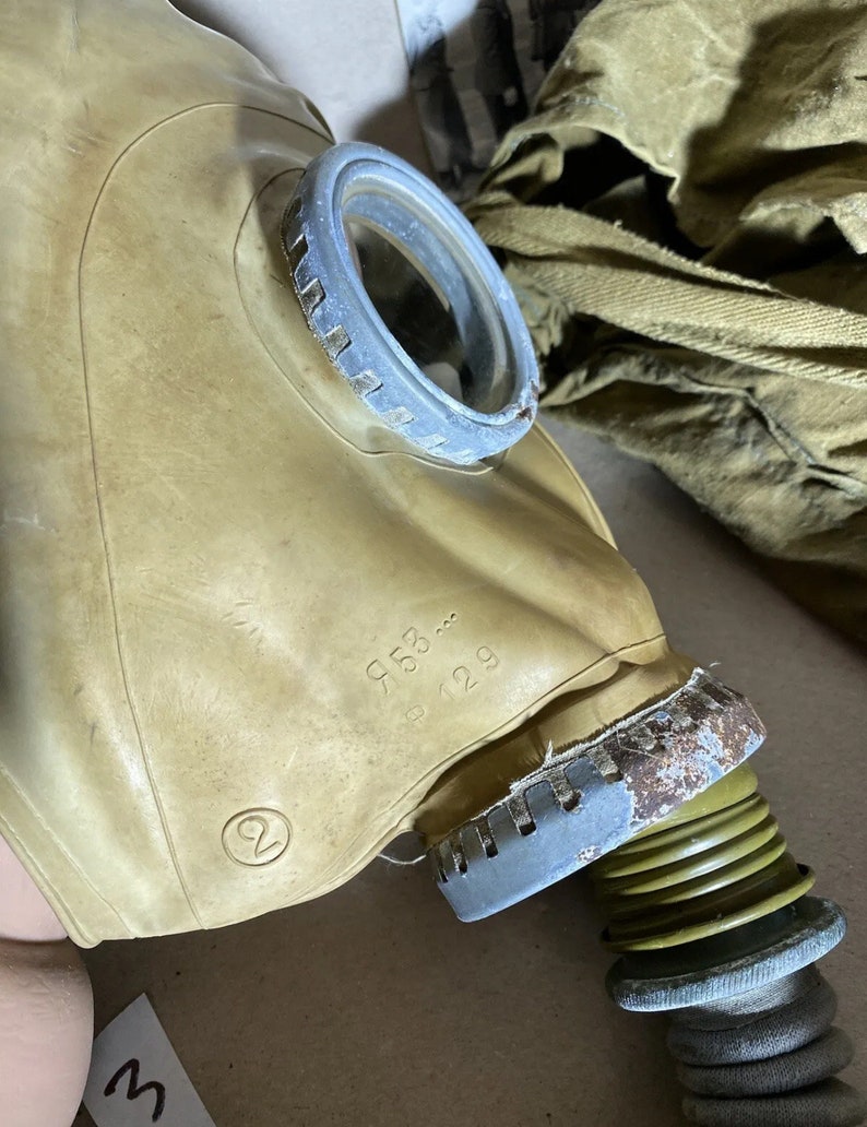 Protection Gas Mask SHM-41 1953 Filter Cp-mo-2 Size 2 Soviet Vintage ...