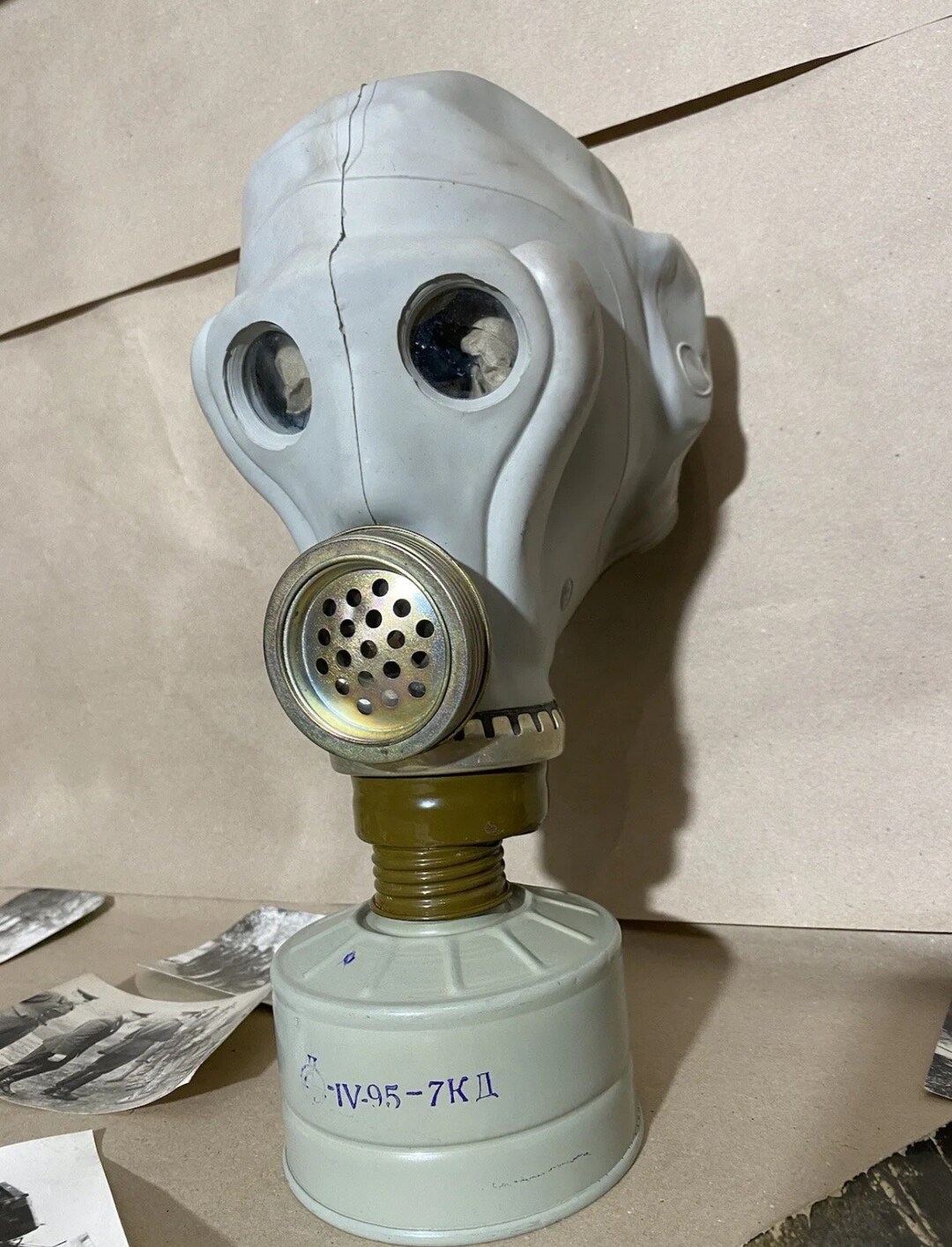 Original Rare Gas Mask 1978 Size 2 SHMS RSH-4 Filter 7KD Soviet USSR ...