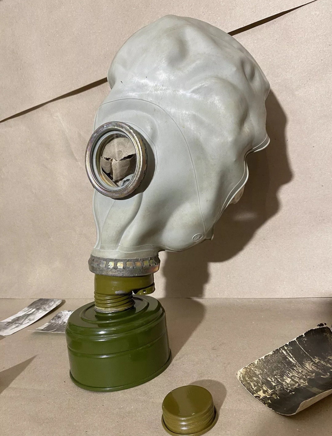 Original Rare Gas Mask SHM-41M 1965 EO-62K Size 2 USSR Soviet Military ...