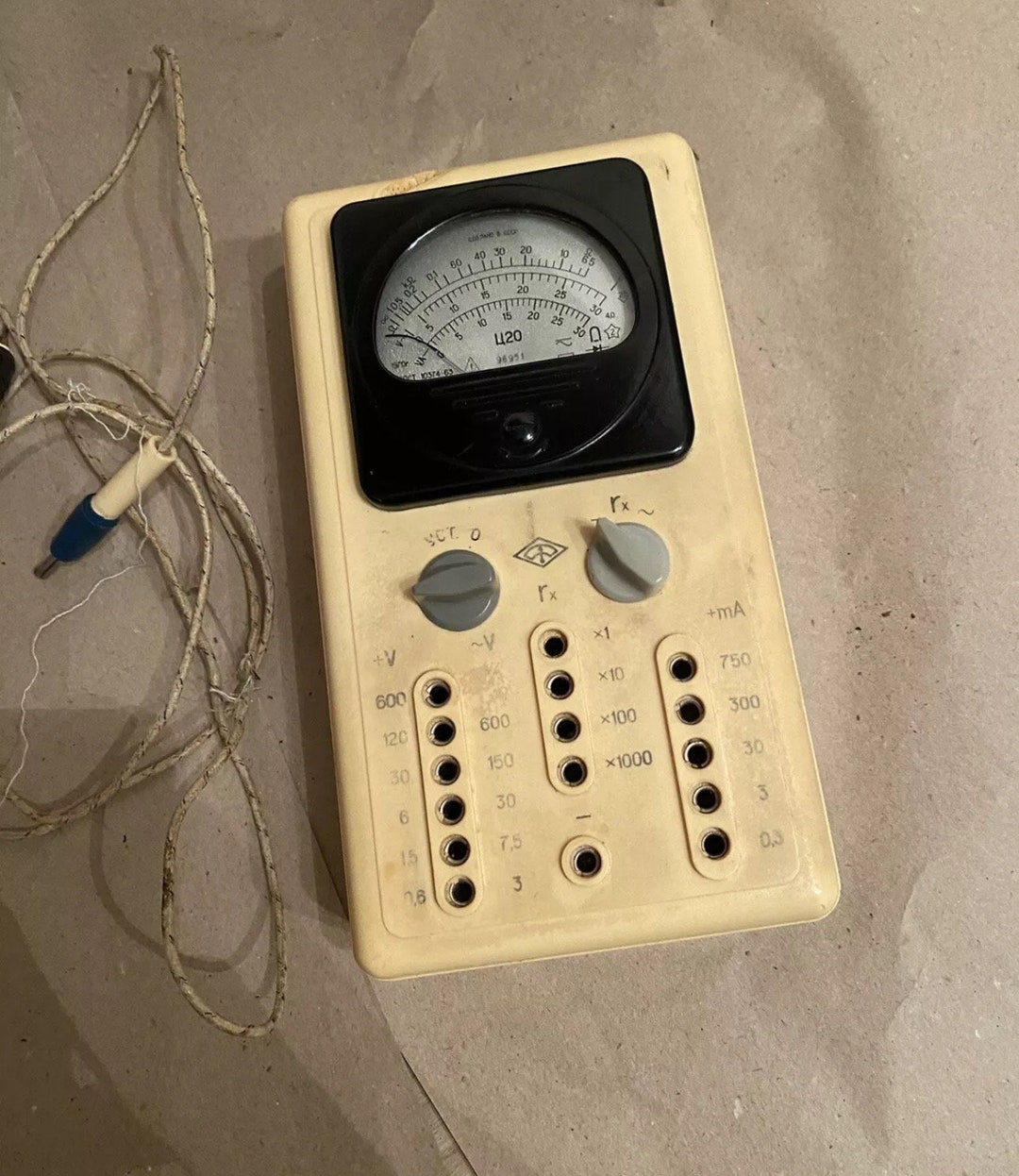 Soviet Vintage USSR Rarity Ammeter Meter Am Voltmeter Volt Vintage USSR ...