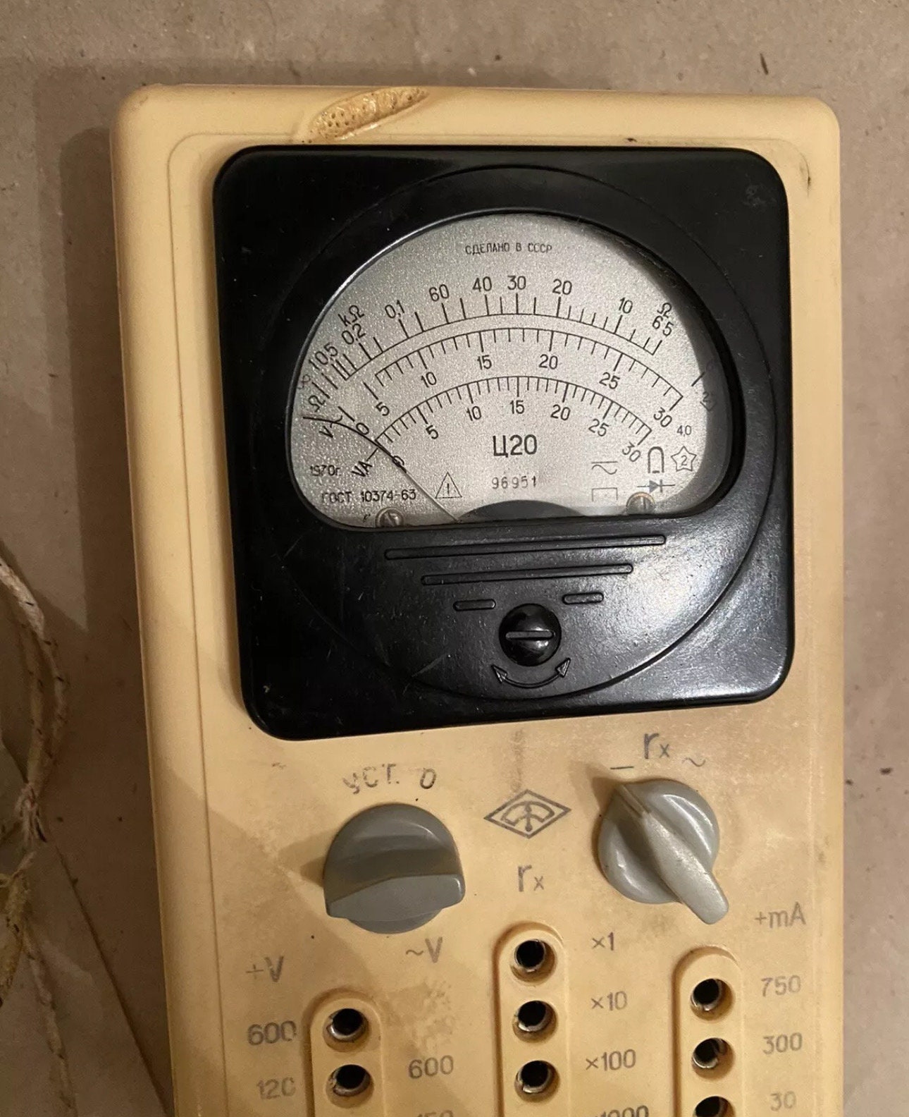 Soviet Vintage USSR Rarity Ammeter Meter Am Voltmeter Volt Vintage USSR ...