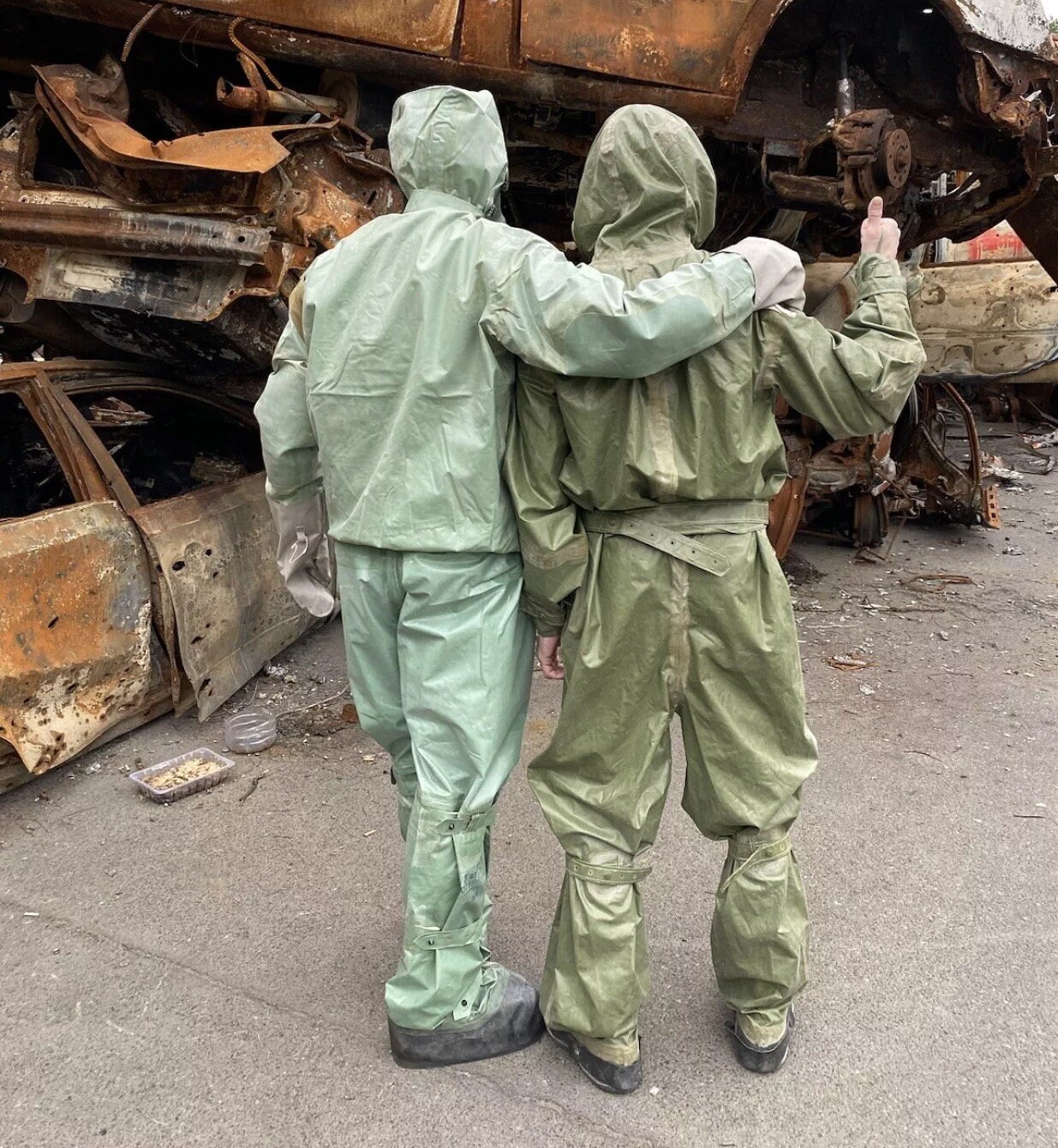 OZK L1 SET pants Jacket Gloves Chemical Protection Soviet Military ...