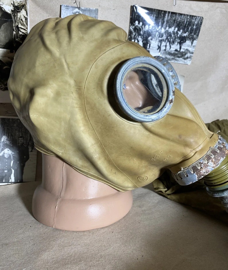 Protection Gas Mask SHM-41 1953 Filter Cp-mo-2 Size 2 Soviet Vintage ...