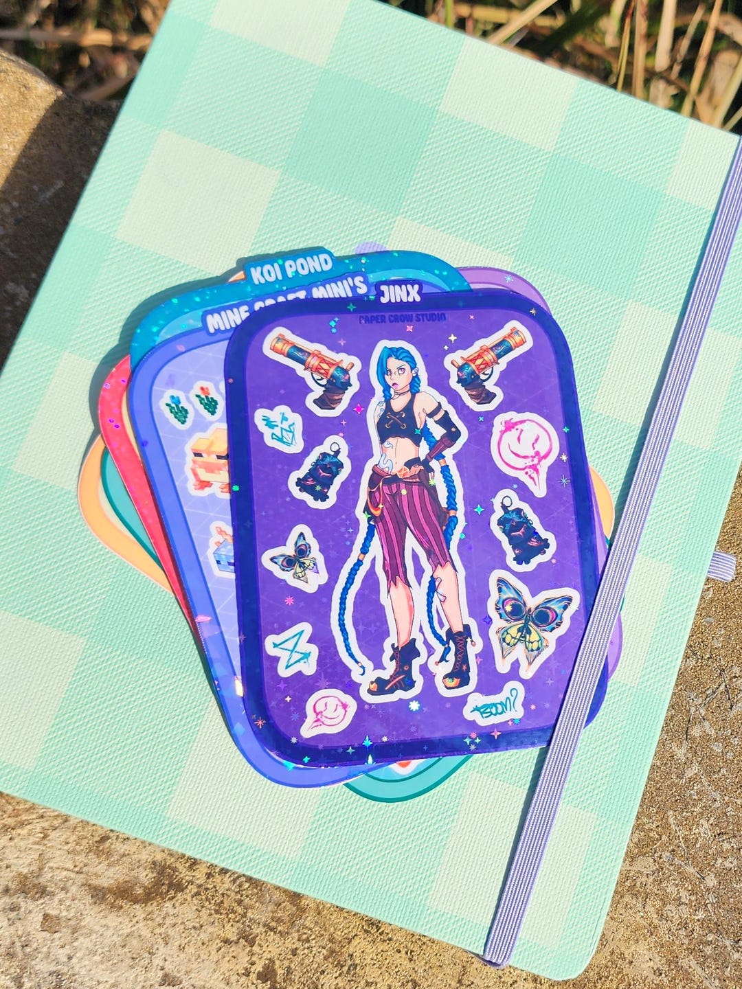 Jinx Arcane Sticker Sheet Holo - Etsy