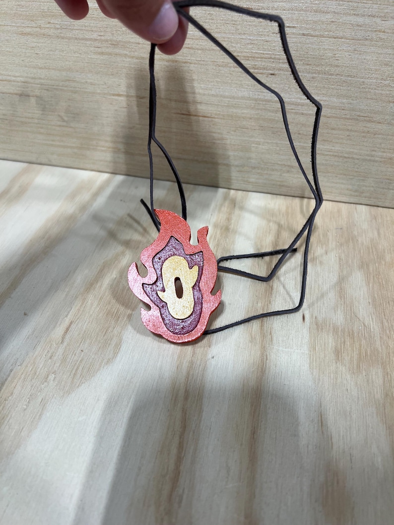 Demon Slayer Rengoku Sword Guard Necklace - Etsy