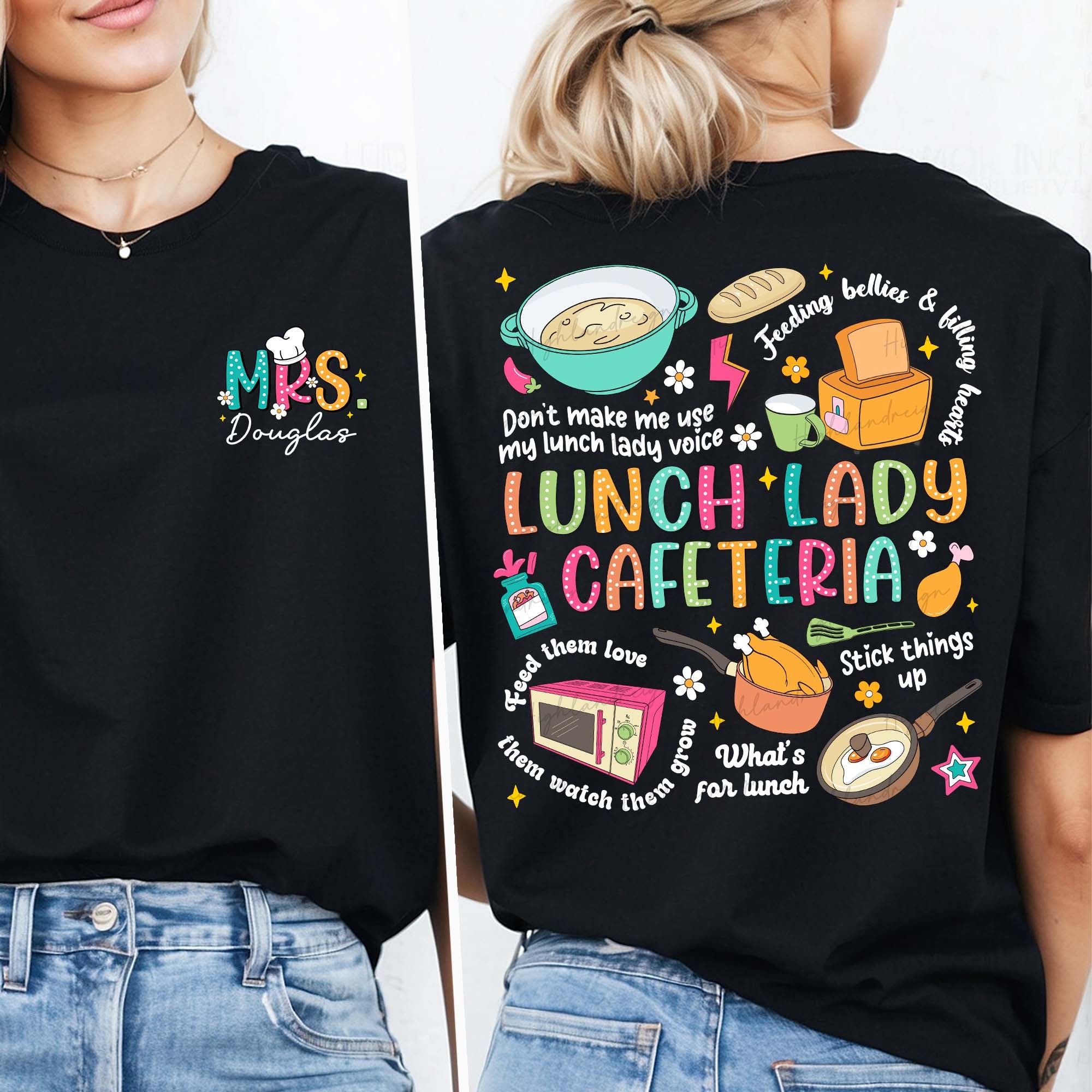 Custom Lunch Lady Shirt, Lunch Lady Back to School Shirt, School ...