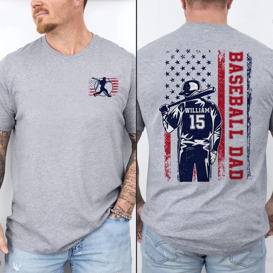 Custom Softball Dad Shirt, Personalized Softball Shirt, Father's Day ...