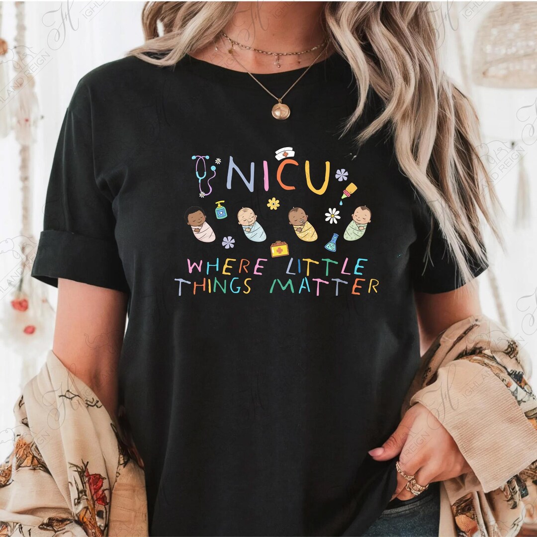NICU Nurse Comfort Colors Shirt, Neonatal Intensive Care Unit Tee - Etsy