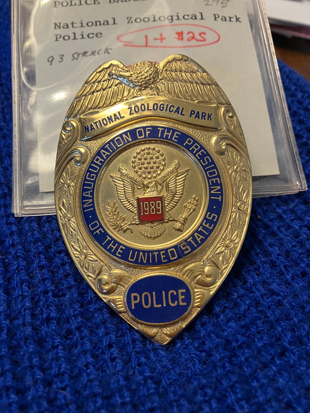 1989 Presidential Inauguration Parade Badge Bush/quayle Washington ...