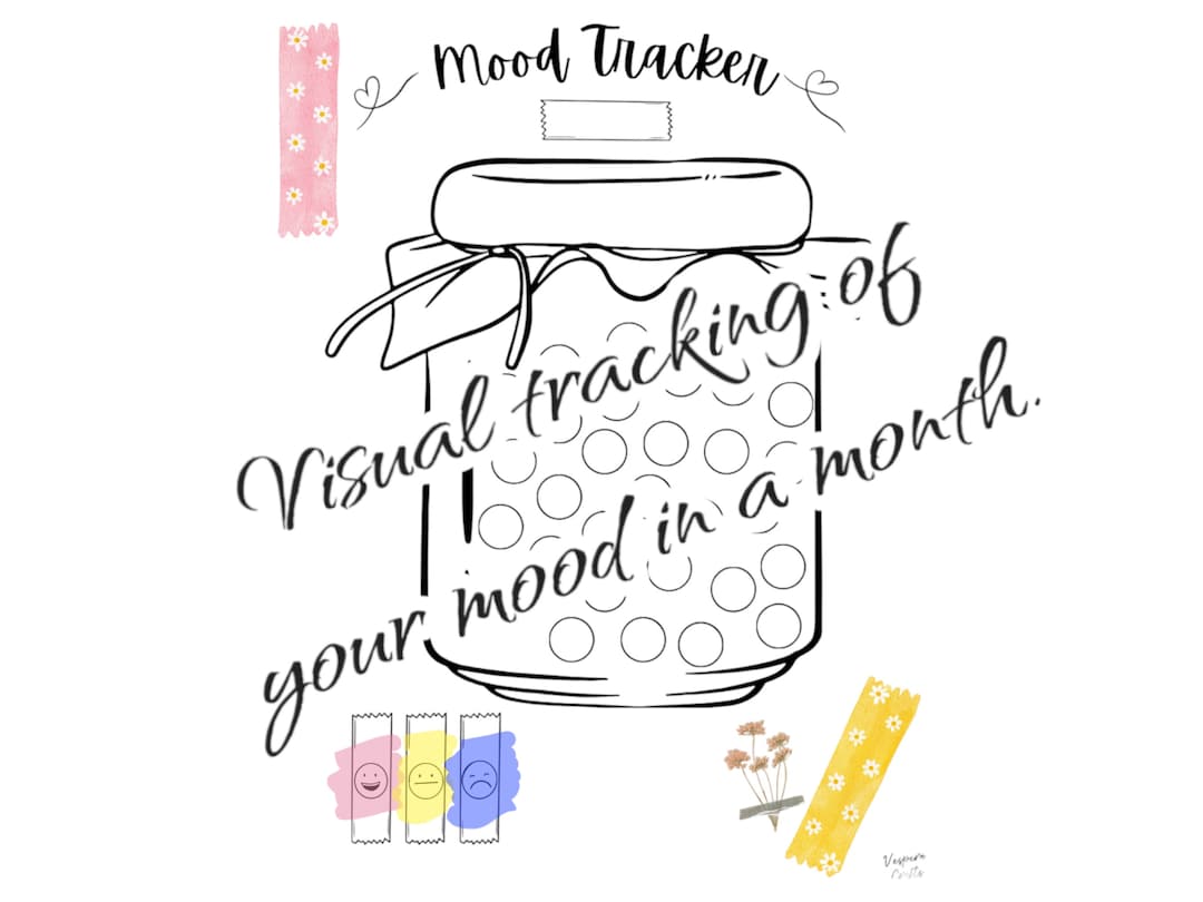 Mood Tracker Coloring Page Printable - Etsy Australia