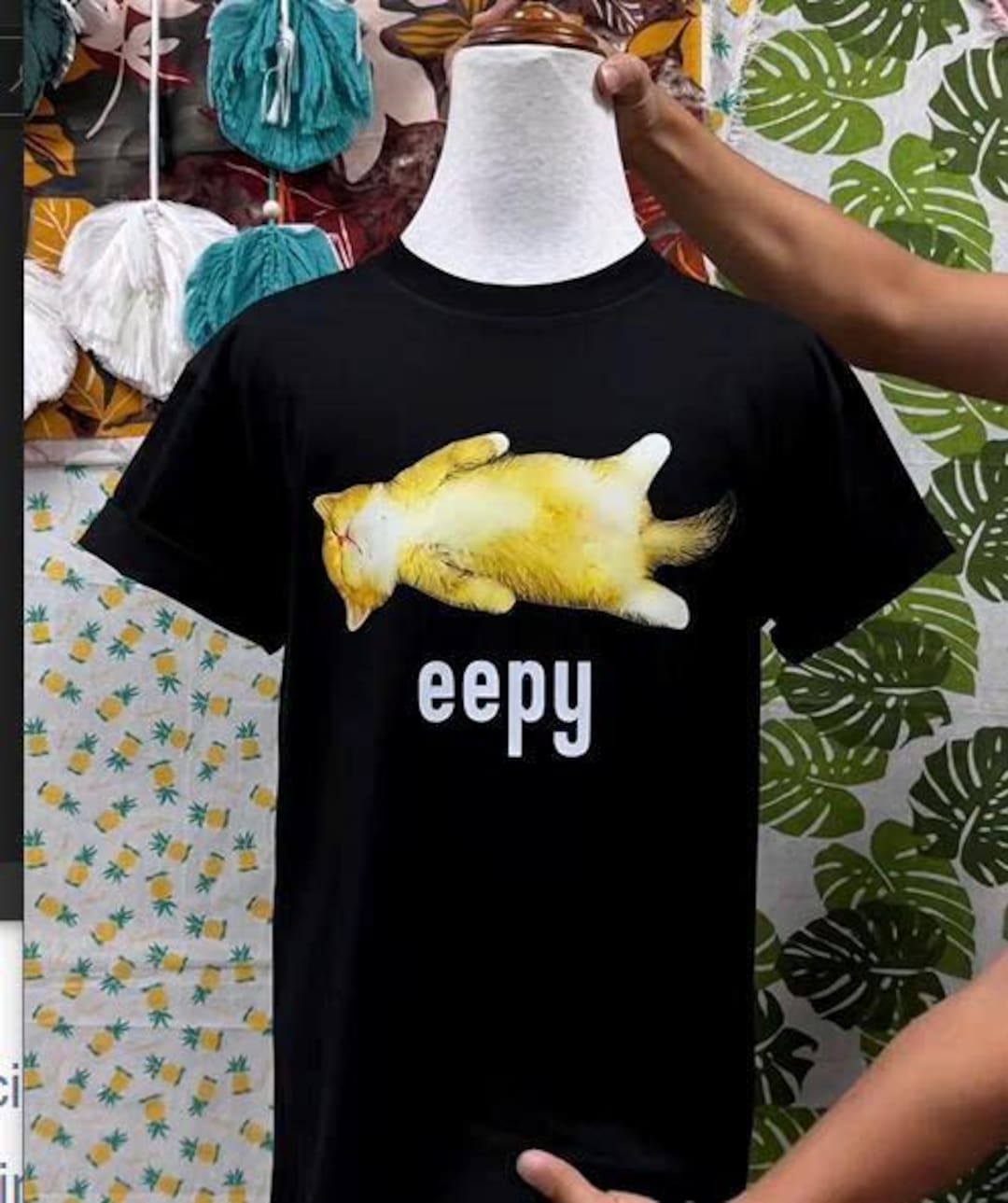 Eepy Cat Meme Graphic Tee, Eepy Cat Shirt, Funny Cat Shirt, Cute Cat ...