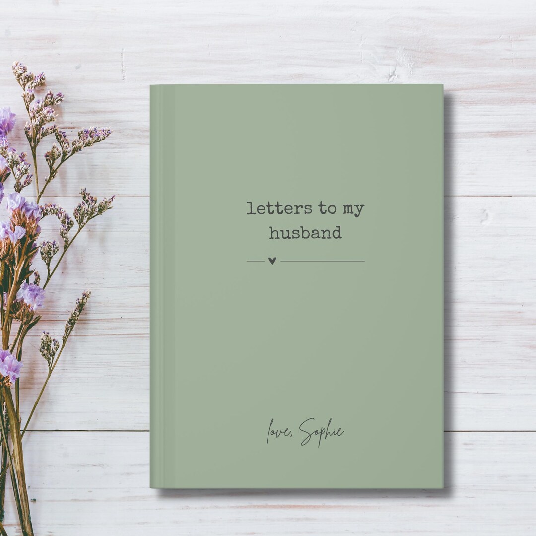 Personalized Couple Letters Journal, Custom Love Book for Him, Sweet ...