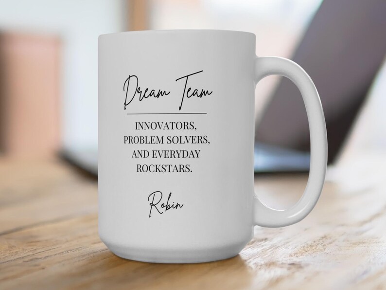 Dream Team Appreciation Mug, Best Team Ever, Team Appreciation Gift ...