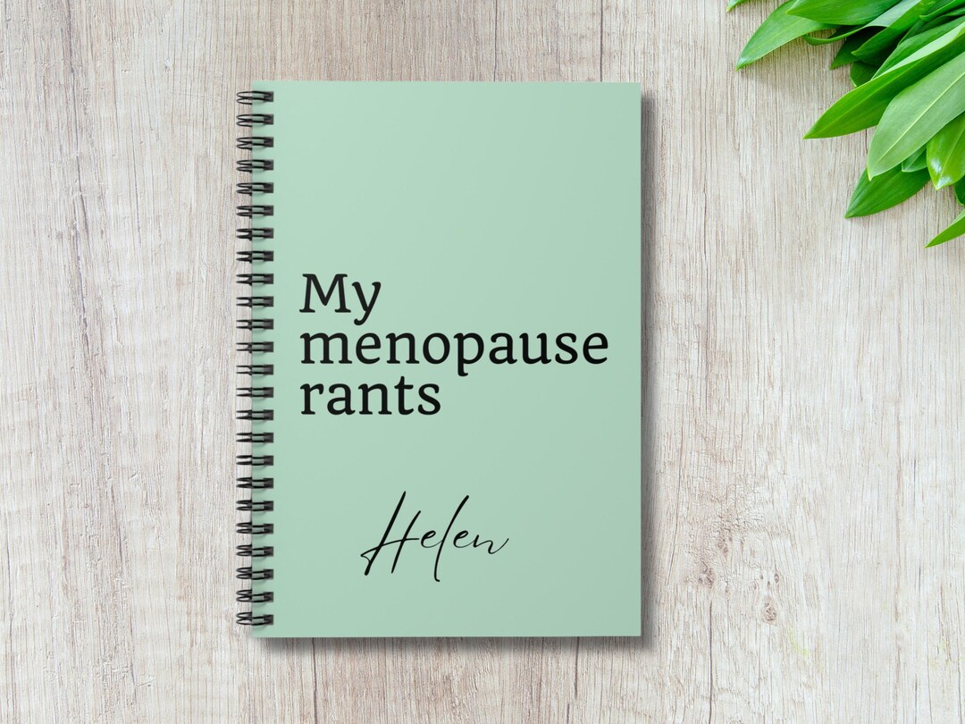 Custom Menopause Notebook I A5 Custom Notebook for Women I Menopausal ...