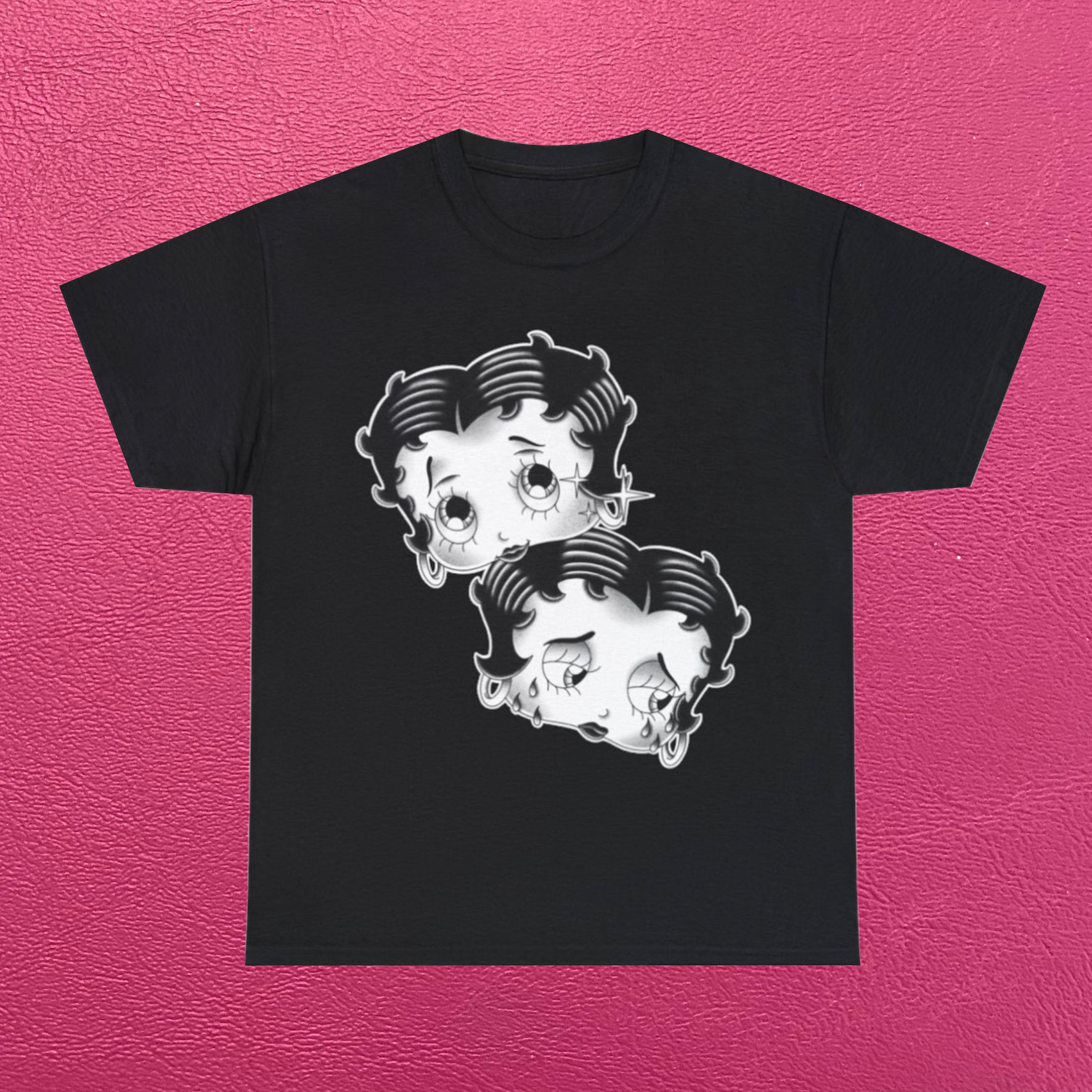 Betty Boop - Smile Now, Cry Later T-shirt - BLACK - Etsy