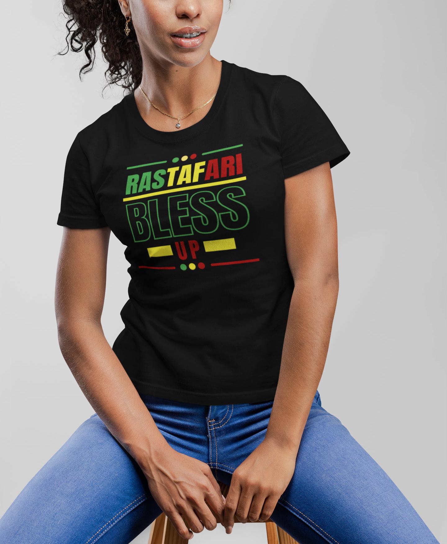 Bless up Rastafari Reggae Music for Rasta Birthday Afro Art Tee - Etsy UK