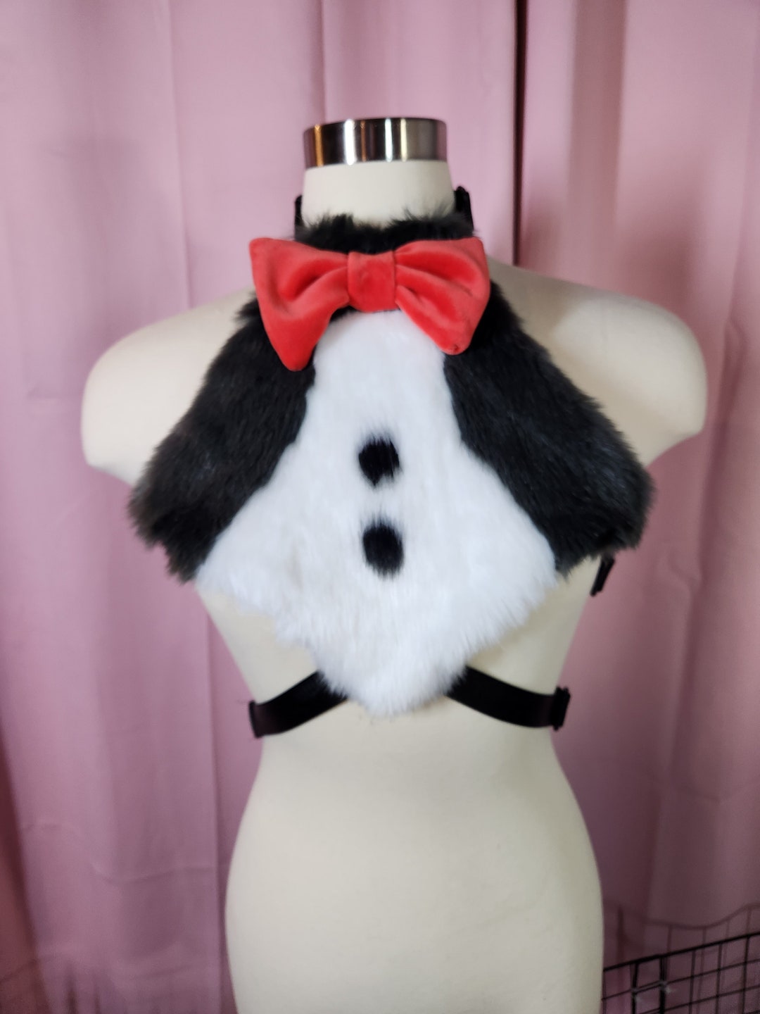 Hazbin Hotel Husk Furry Chest Fluff Harness - Etsy