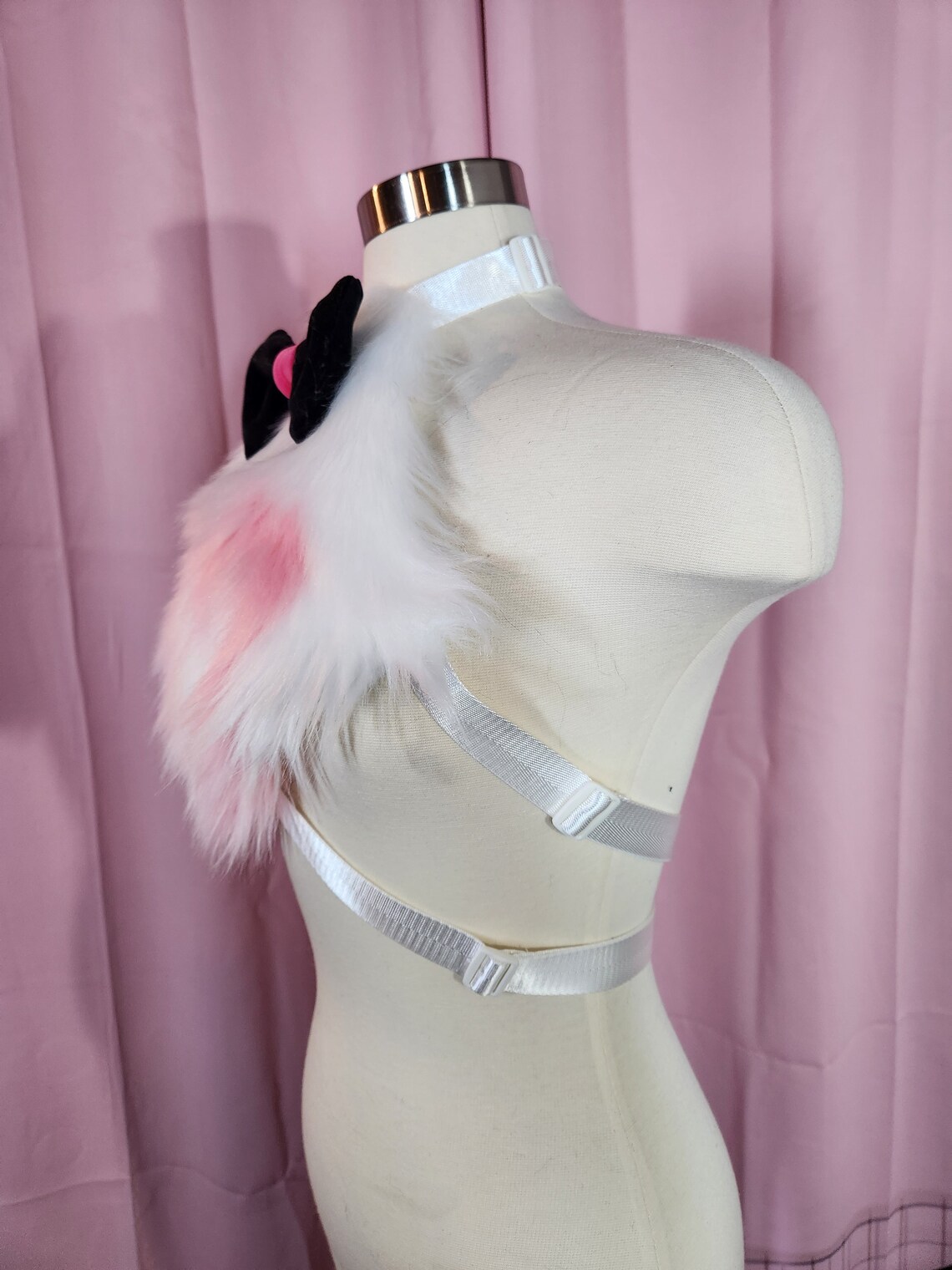 Hazbin Hotel Angel Dust Furry Chest Fluff Harness - Etsy