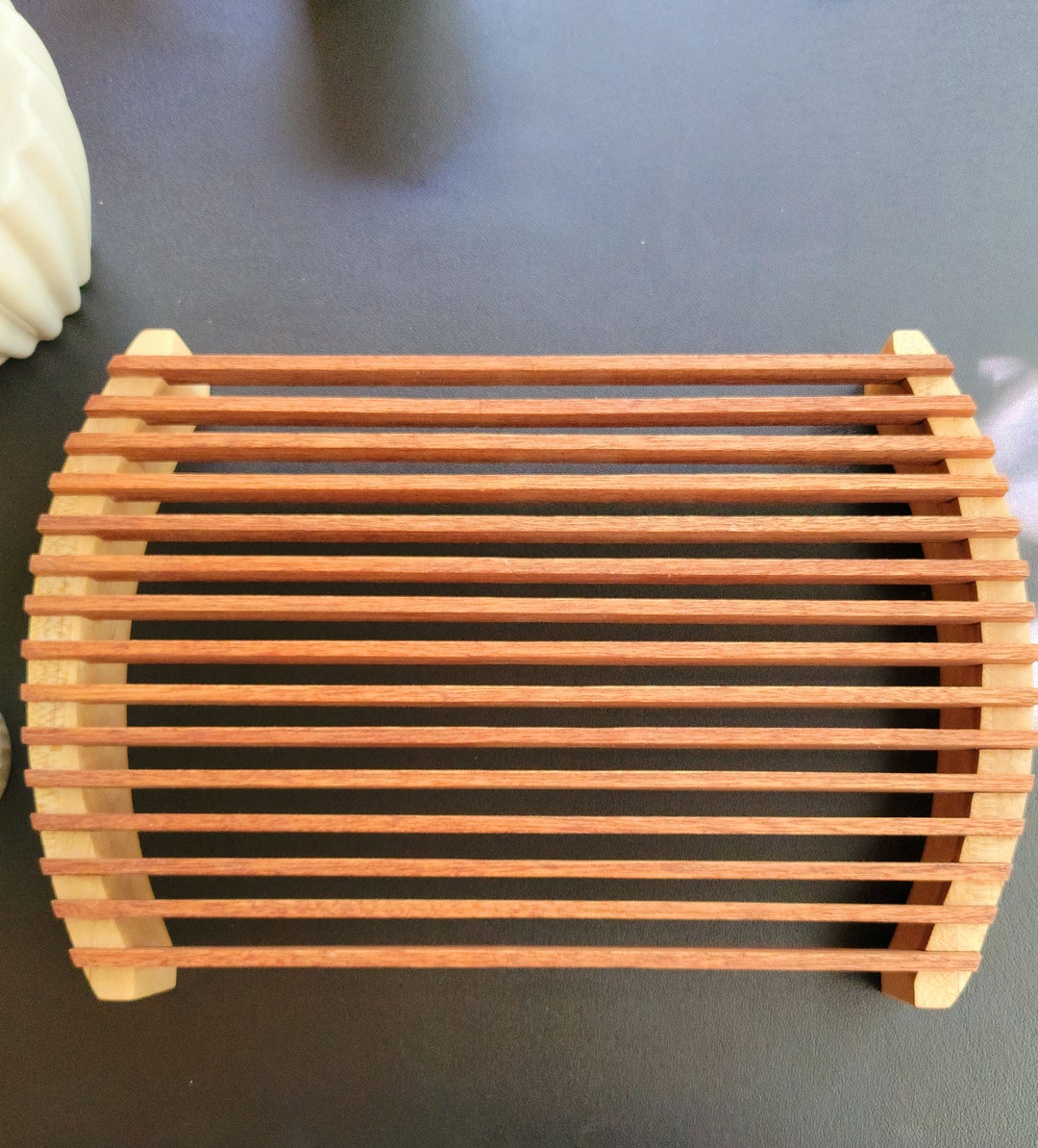 Mahogany & Maple Wood Trivet: Hot Dish Cooling Rack - Etsy