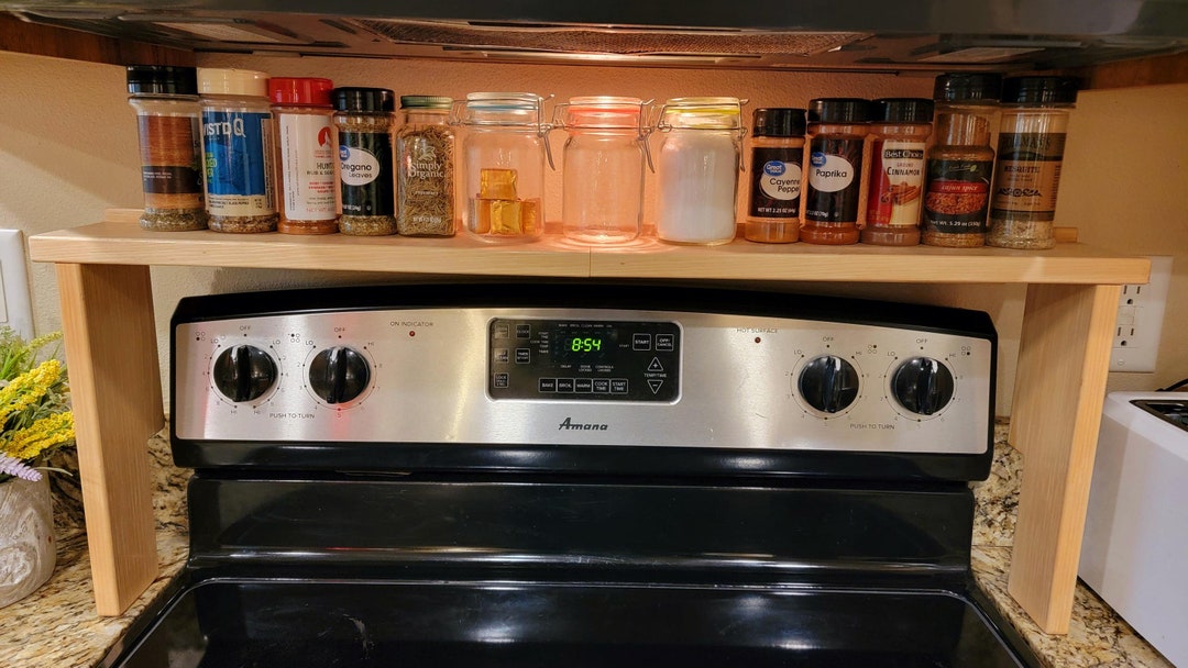 Spice Rack Above Oven, Spice Shelf, - Etsy