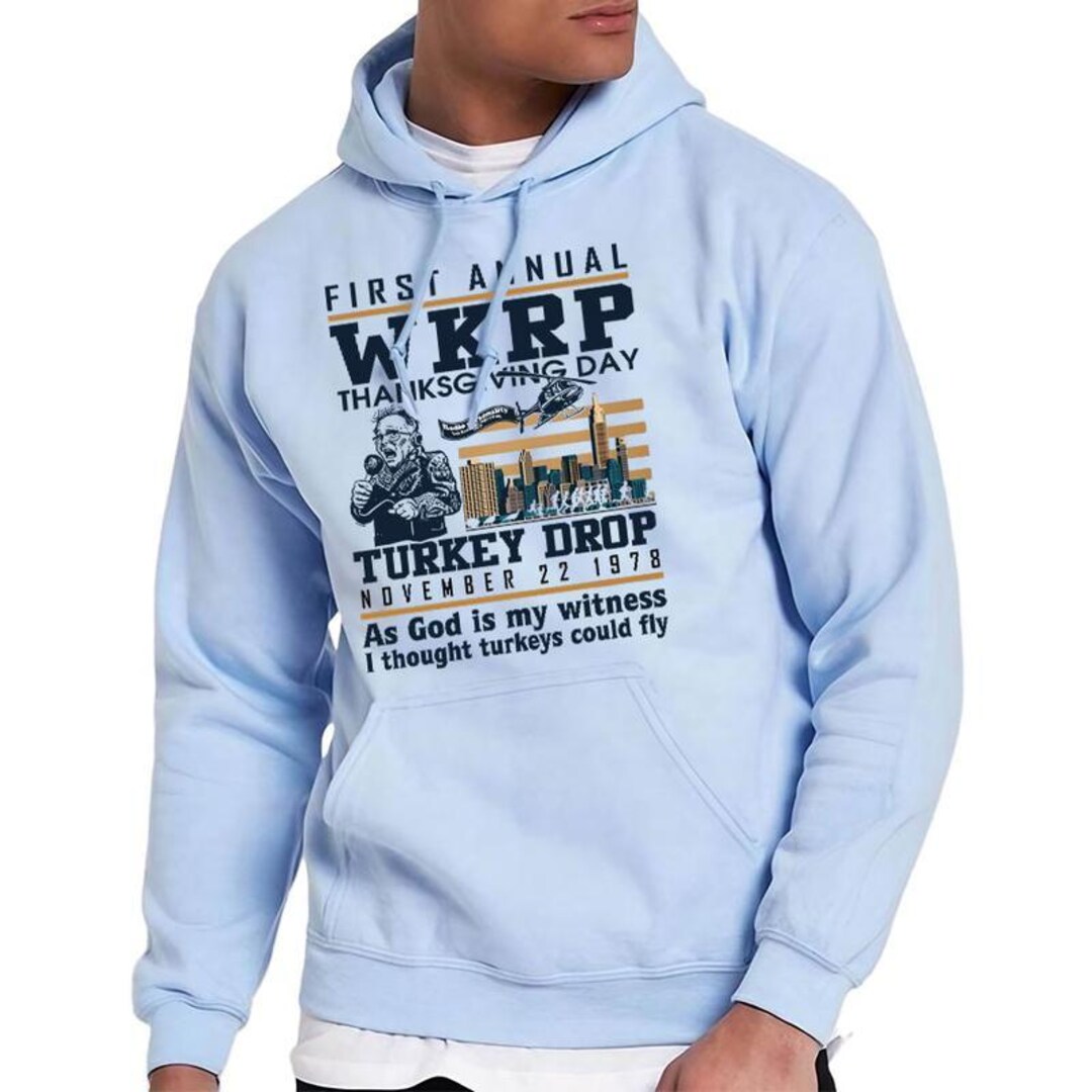 Funny Thanksgiving WKRP Turkey Drop Sweatshirt, in Cincinnati ...