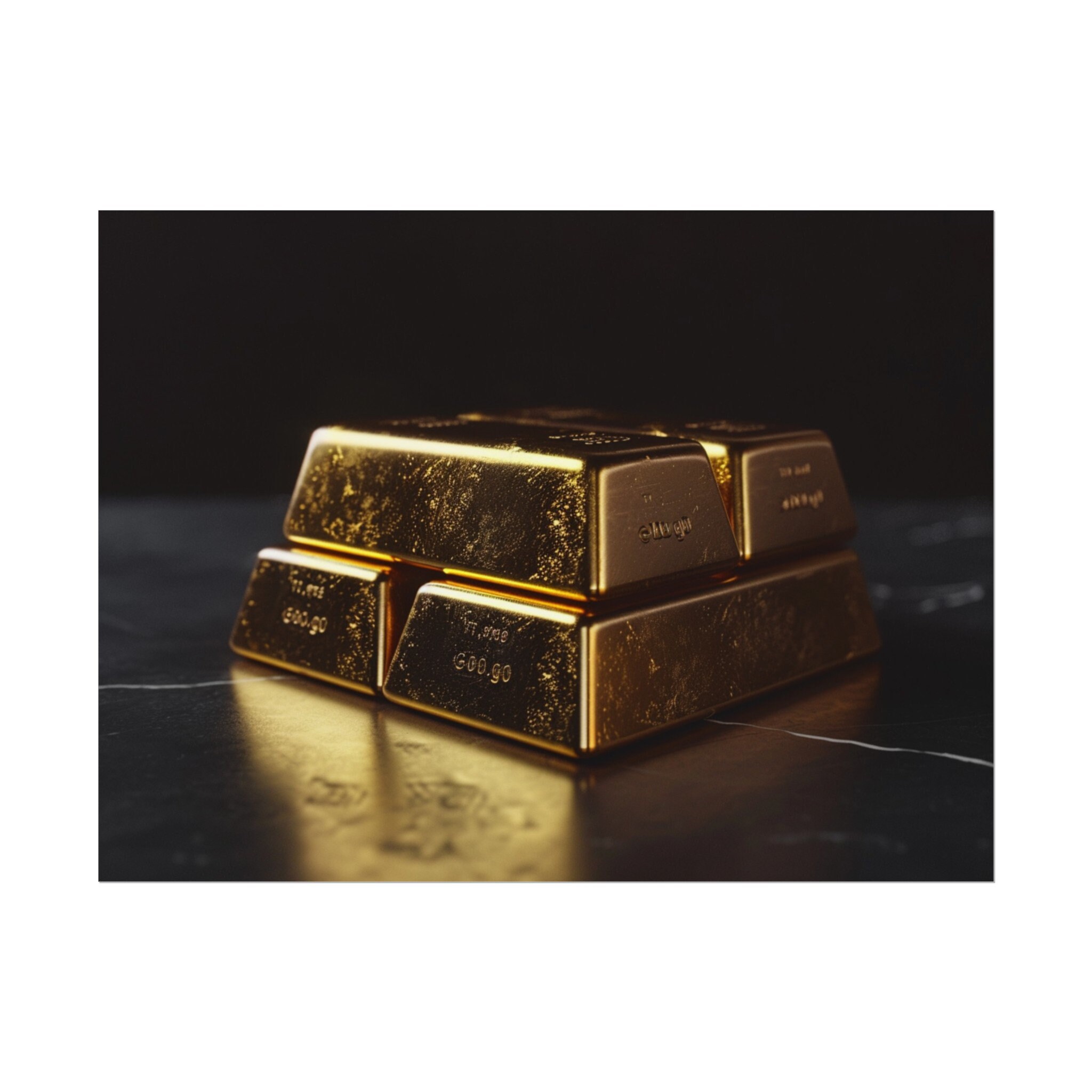Gold Bars Poster Hyper Realistic Real Gold Bars Art HD Art Poster Dark Themes Posters - Etsy