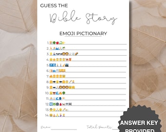 Babies of the Bible - Christian Baby Shower Game - Instant Download - Etsy