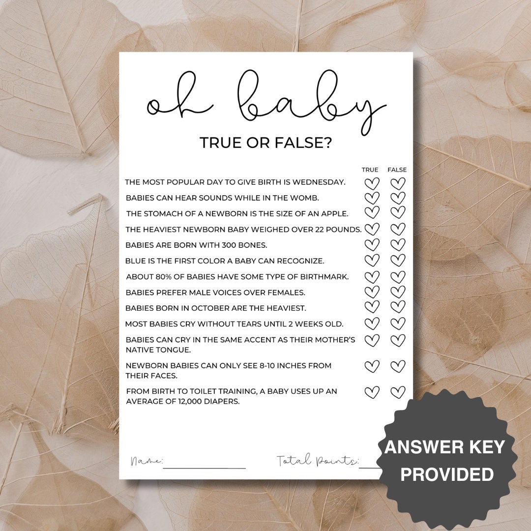 Baby Shower Game Bundle - Babies of the Bible - Instant Download ...