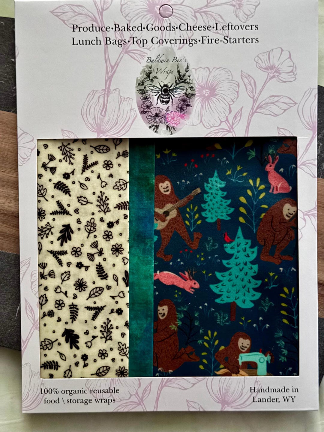 Beeswax Food Wrap Starter Set- Sasquatch - Etsy