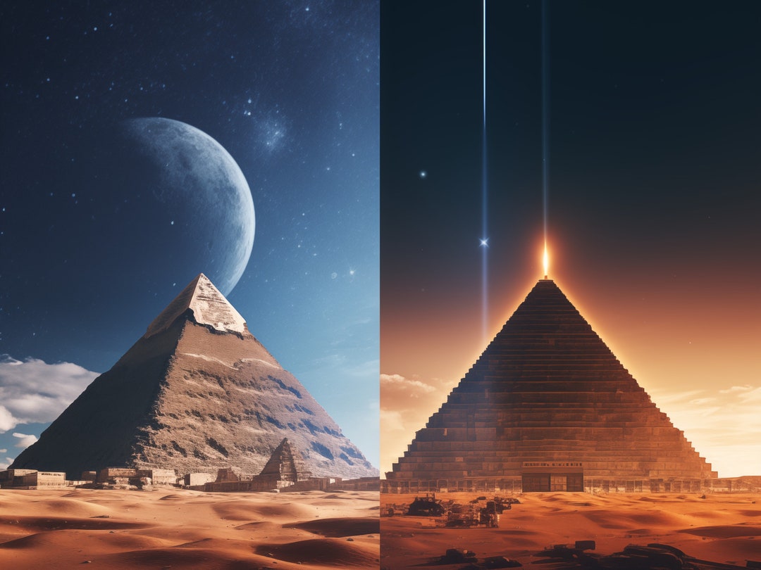 Ancient Egypt Star Pyramid - Etsy