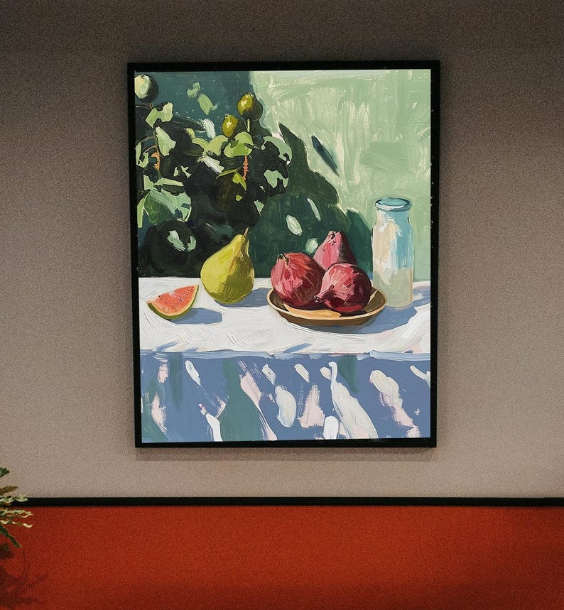 Commission Fruit Still Life Oil Painting on Canvas, Handmade ...