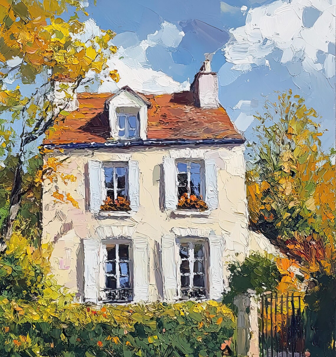 Custom House Painting, First Home Gift, Personalized Oil House Portrait ...