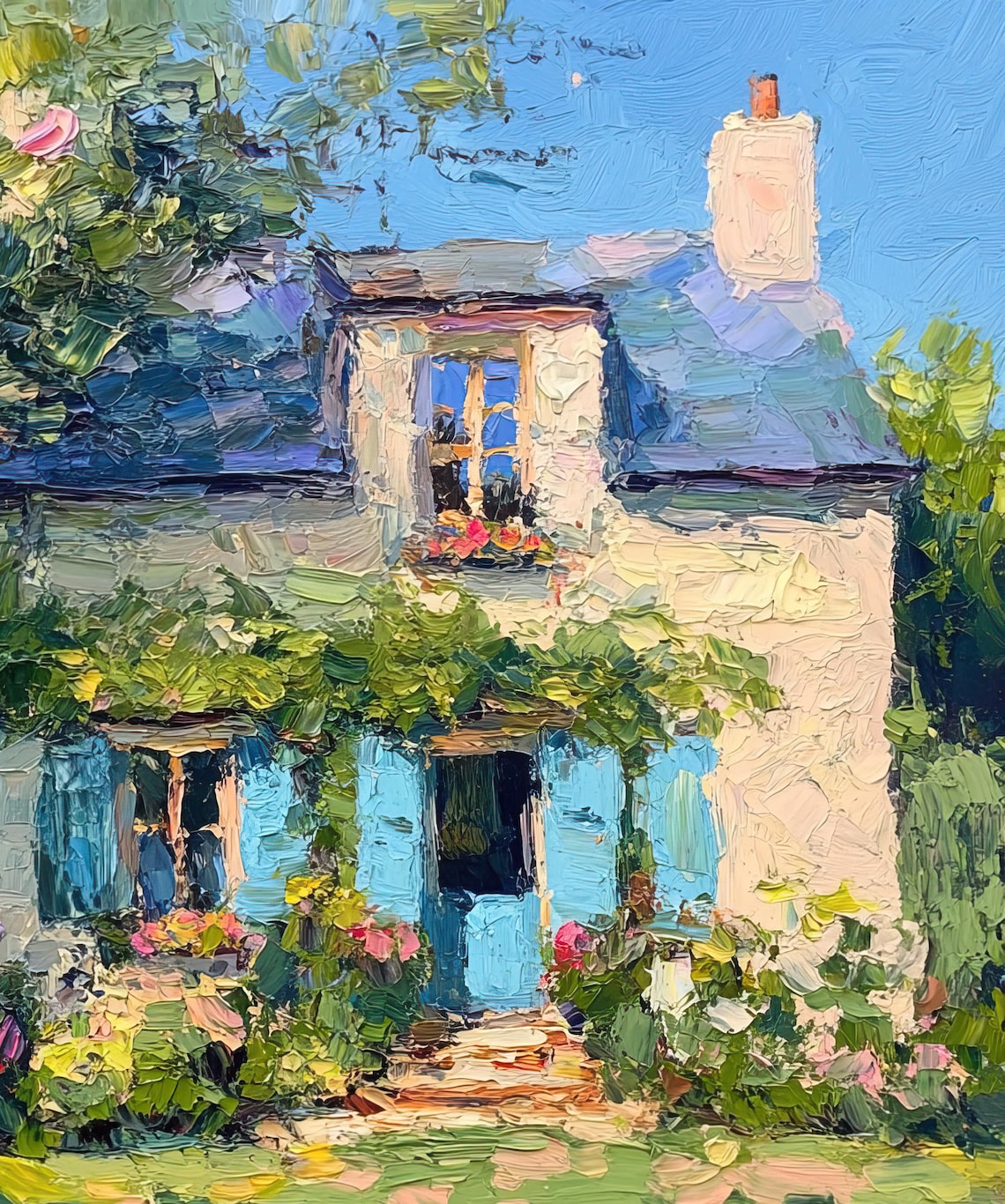 Custom House Painting, First Home Gift, Personalized Oil House Portrait ...