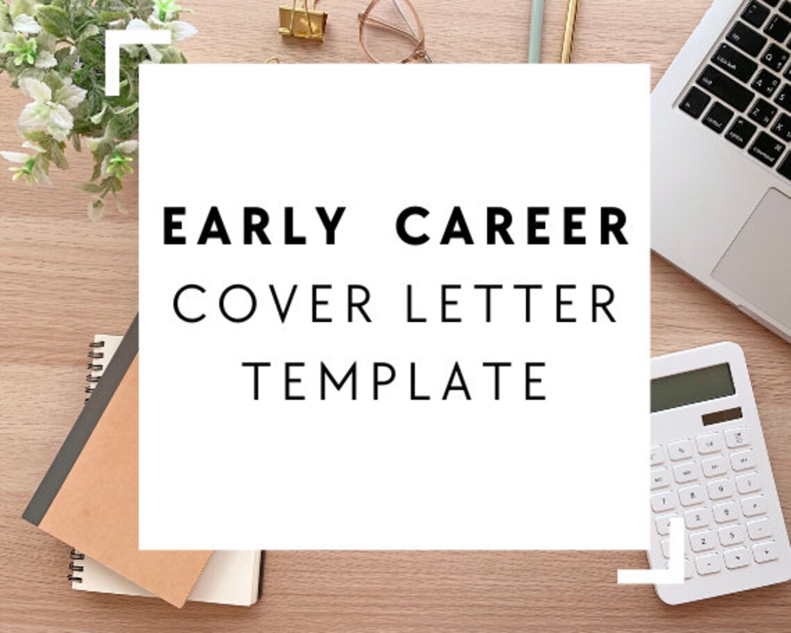Early Career Cover Letter Template, Beginner Job Seeker, Simple Format ...