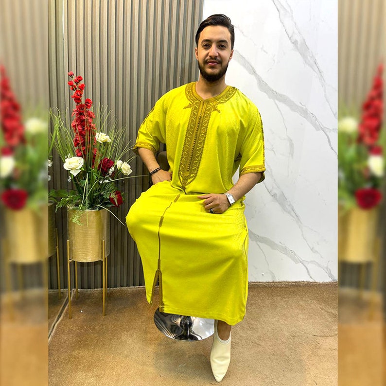 Elegant Men's Moroccan Djellaba & Kaftan - Perfect for Weddings ...