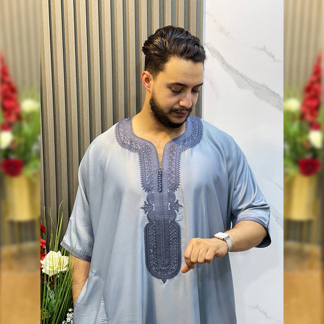 Handmade Moroccan Djellaba Kaftan: Men's Wedding Jabador - Etsy